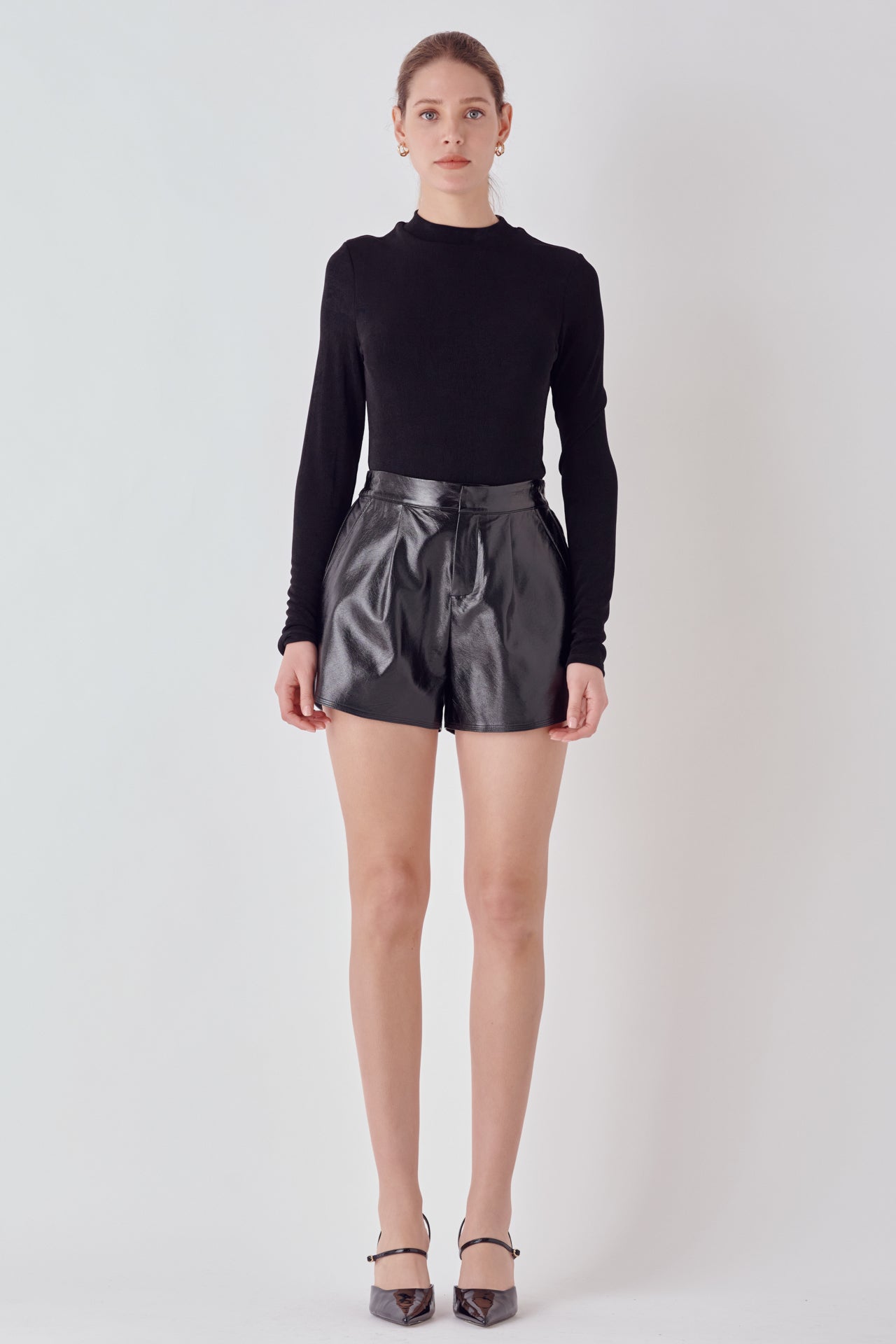 Sheen Stretch Long Sleeve Top